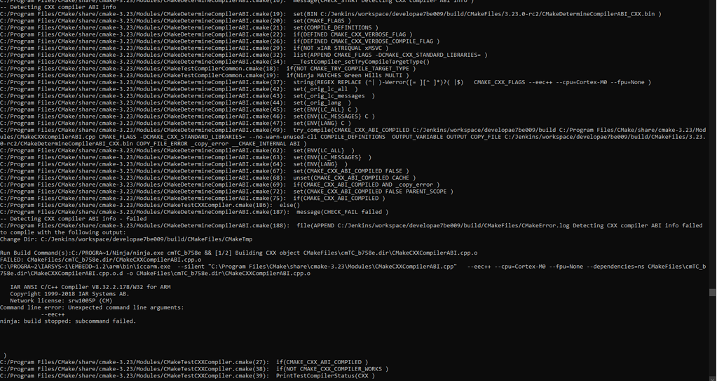 Cmake Version 3 23 And 3 22 Issue With Iar Development Cmake Discourse