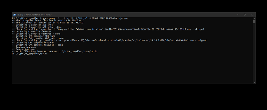CMake RC Support (Ninja)? - Usage - CMake Discourse